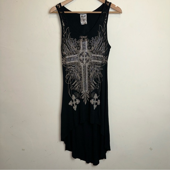 Vocal | Dresses | Vocal Womens Medium Shark Bite Tunic Dress Vneck ...